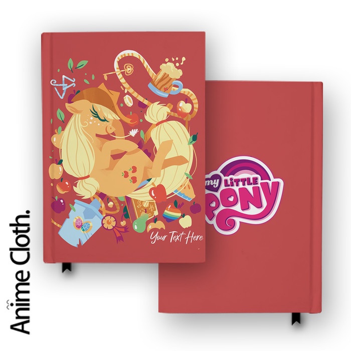 Jual Buku Catatan Notebook My Little Pony Applejack Custom Diary ...
