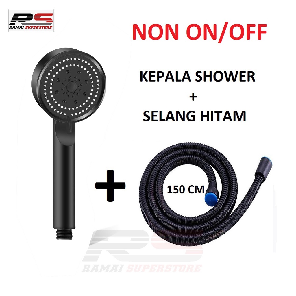 Jual Kepala Shower Mandi Hitam dan Silver Premium | Shopee Indonesia