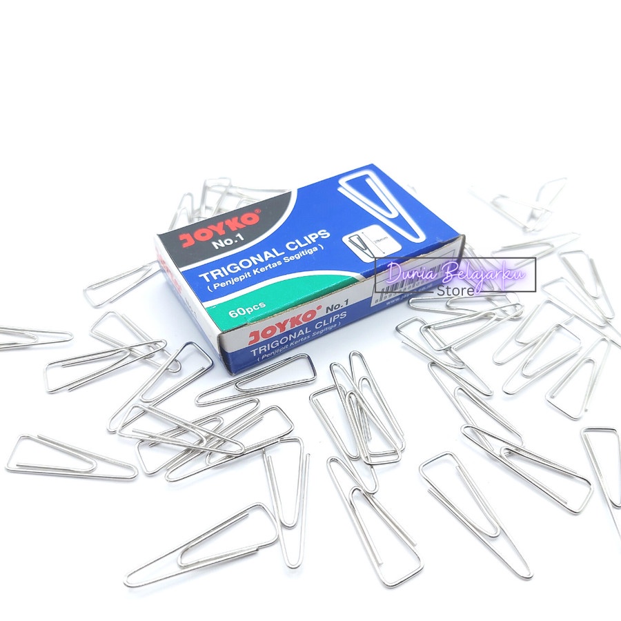 Jual Paper Clip No 1 Joyko Trigonal Clip Klip Kertas Penjepit Kertas ...