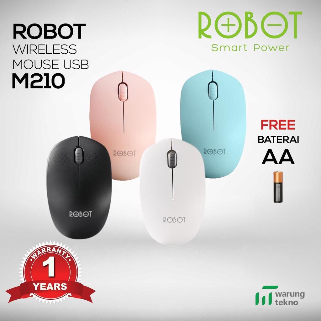Jual MOUSE ROBOT WIRELESS M210 I GARANSI RESMI 1 TAHUN | Shopee Indonesia