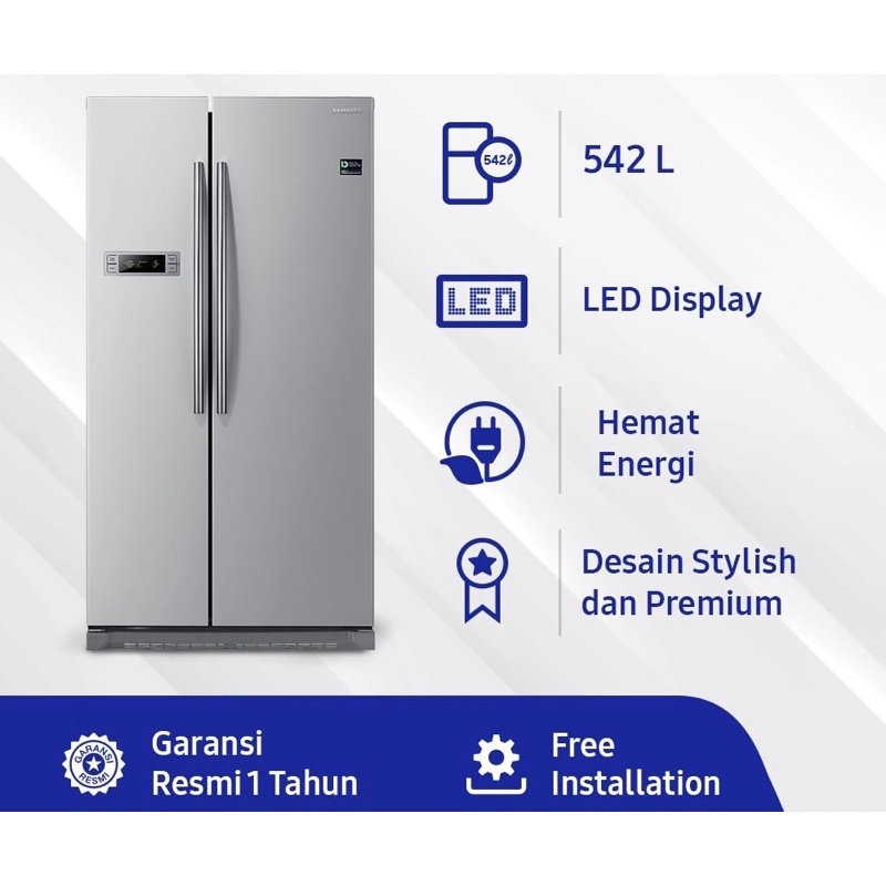 Jual Kulkas Side By Side Digital Inverter 542 L . KULKAS SAMSUNG KULKAS ...