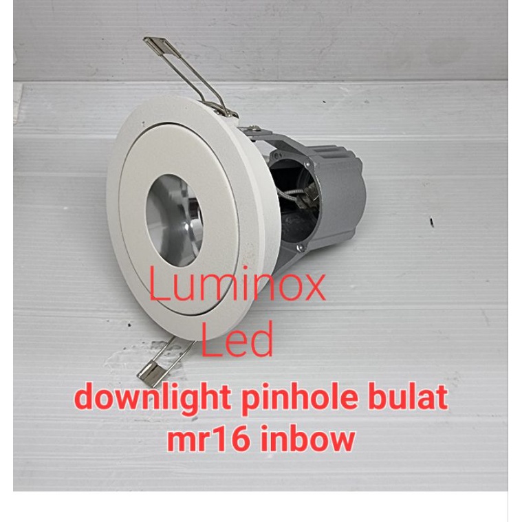 Jual kap halogen pinhole bulat mr16 downlight / spot light pin hole ...