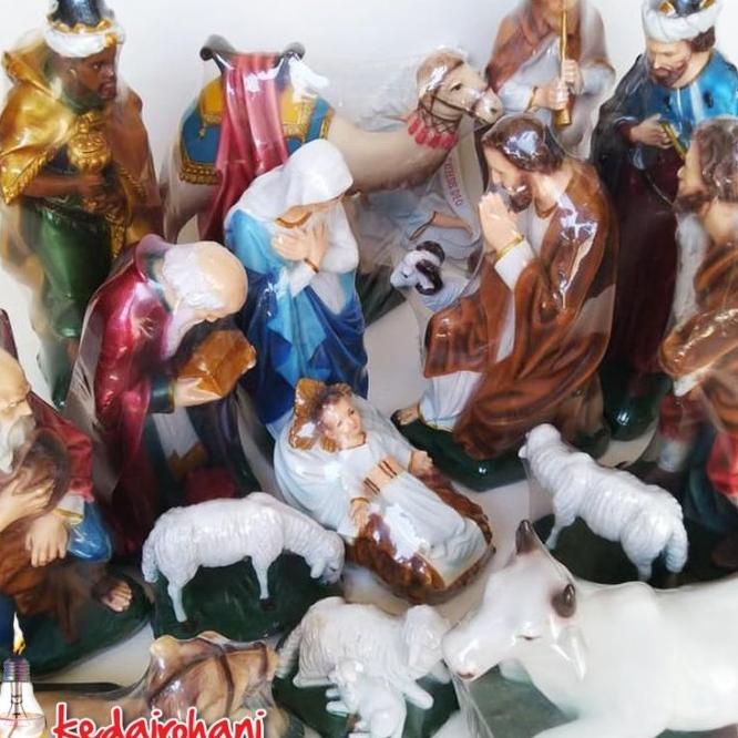 Jual Patung Natal Set 40 Cm Keluarga Kudus Yesus Maria Yosef Majus ...