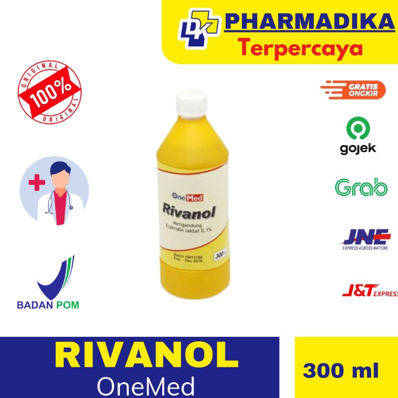 Jual RIVANOL ONEMED ANTISEPTIK 300 ML | Shopee Indonesia