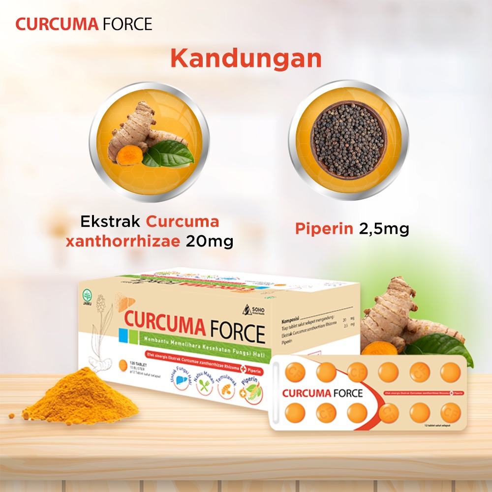 Jual Curcuma Force 1 Blister @ 10 Tablet | Shopee Indonesia