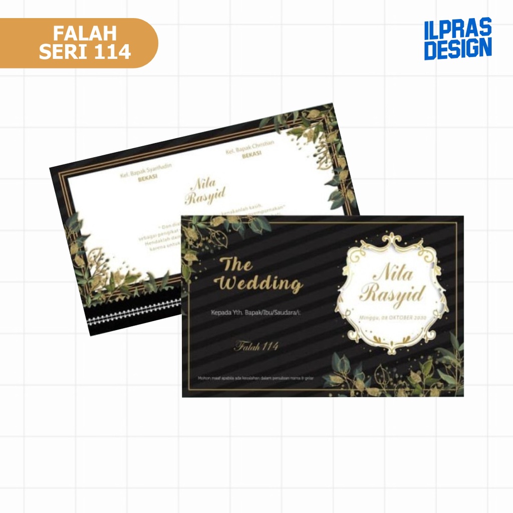 Jual Undangan Pernikahan Falah 114 Sudah Cetak Harga Murah | Shopee ...