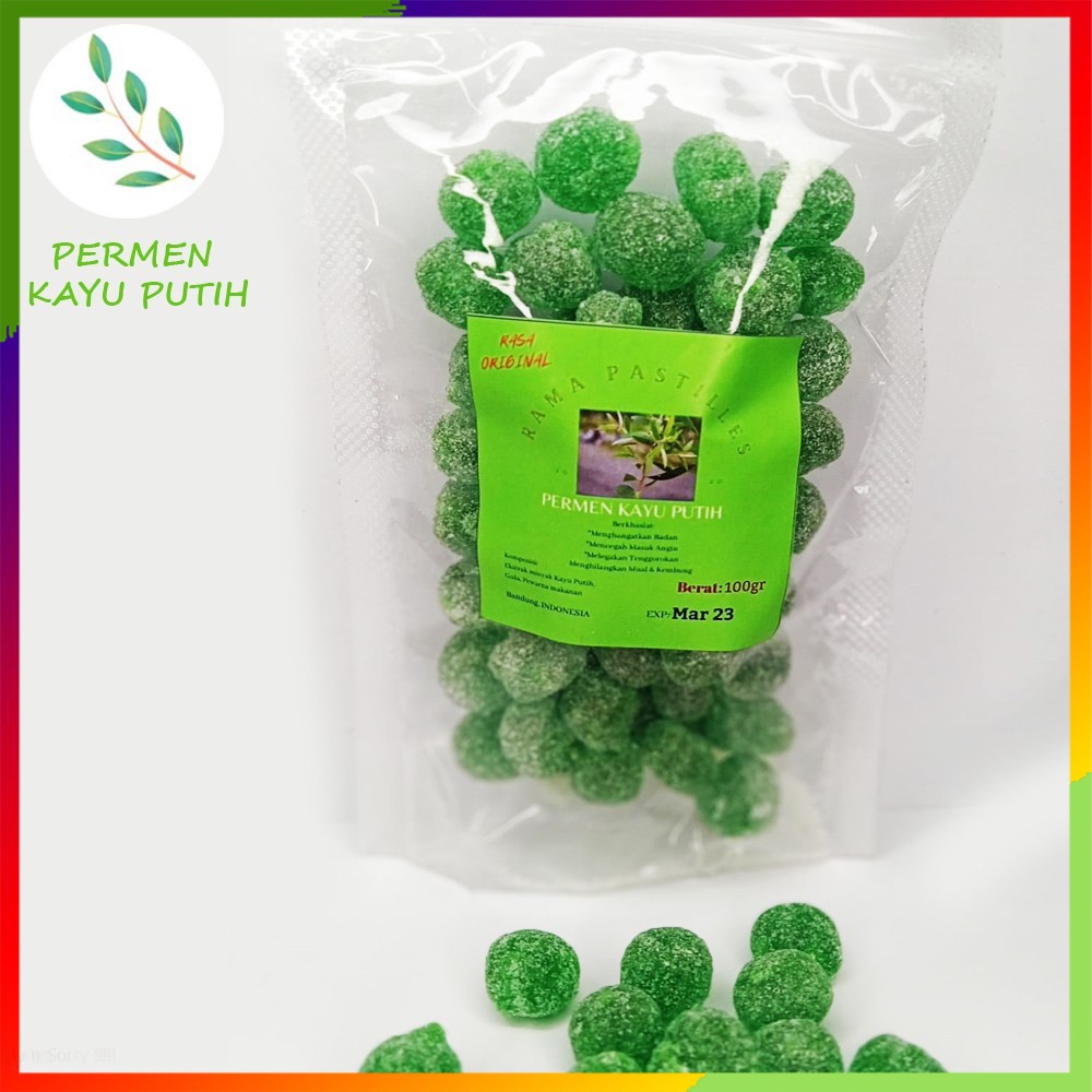 Jual PERMEN RASA KAYU PUTIH KEMASAN POUCH 100 Gram Permen Jadul Jaman ...