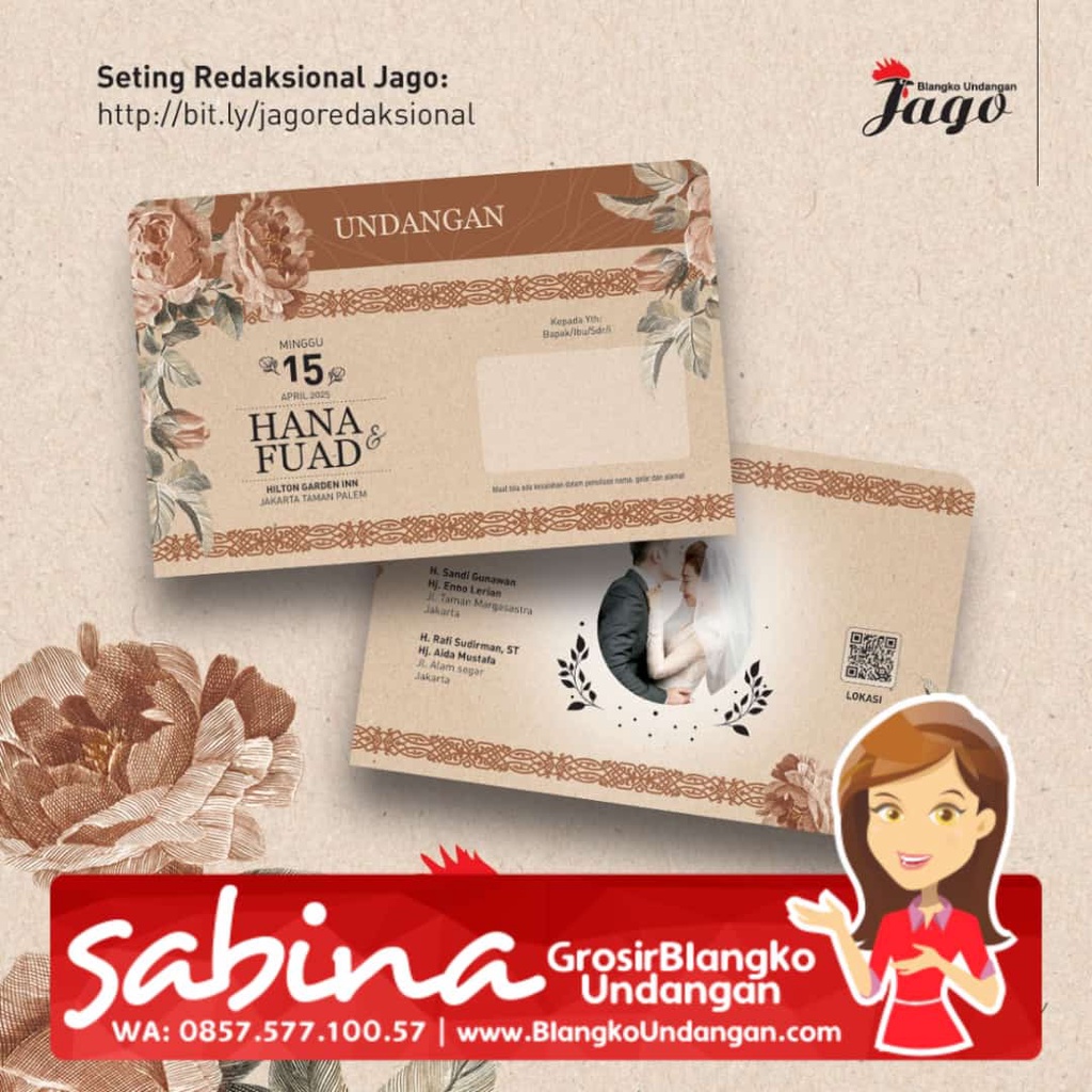 Jual BLANGKO UNDANGAN JAGO 67 | SABINA UNDANGAN | Shopee Indonesia