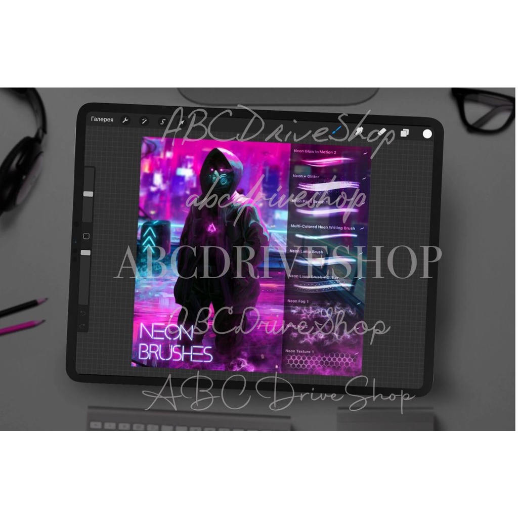 Jual Procreate Brush - Cyberpunk Neon Brushes for Procreate | Shopee Indonesia