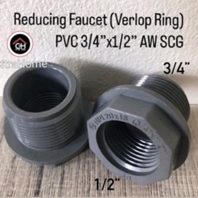 Jual Reducing Faucet (Verlop Ring) PVC 3/4”x1/2” AW SCG | Shopee Indonesia