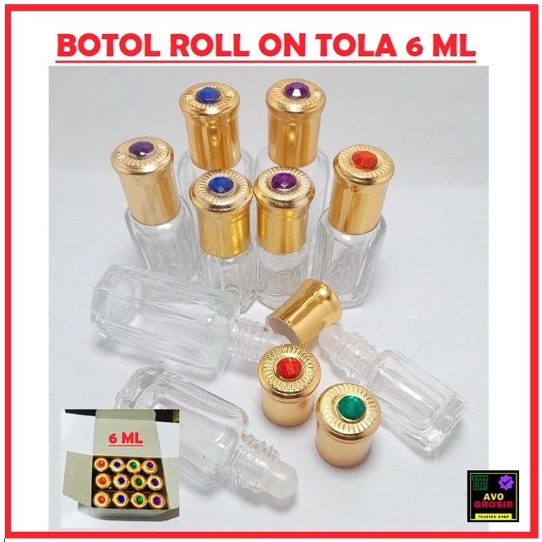 Jual Botol Parfum roll on Tola Permata 3 mili / 6 mili / 12 mili ...