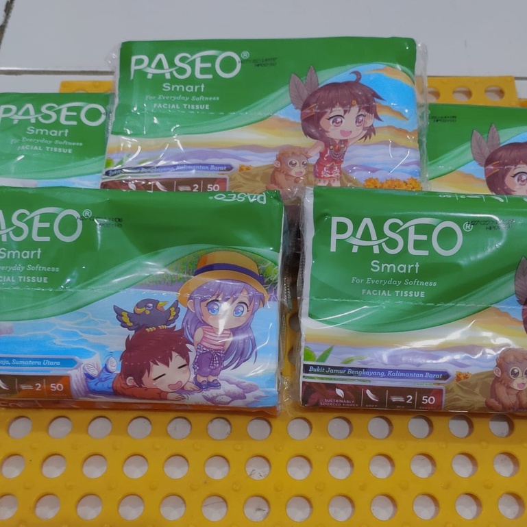 Jual Tissue Paseo Smart Travel pack 1pack Isi 50 Lbr Tisue Tisu 2 Ply ...