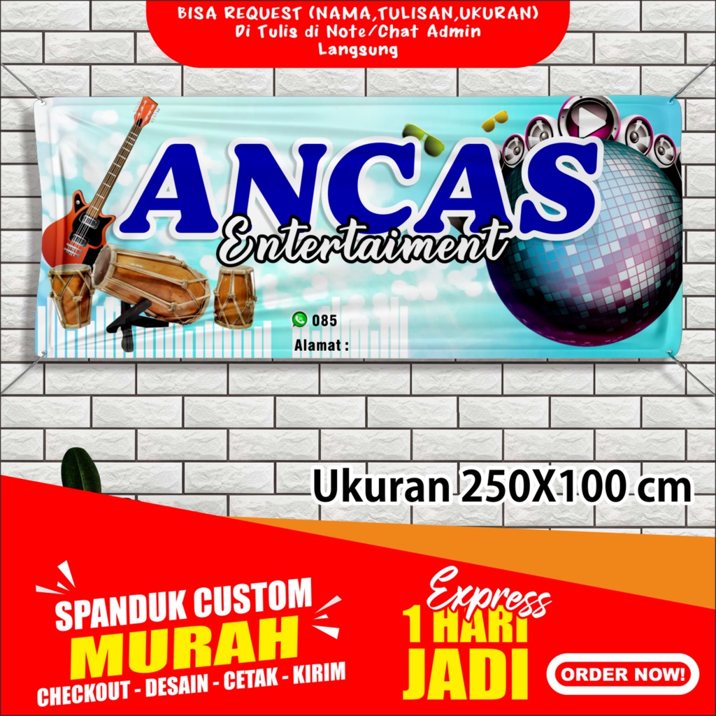 Jual banner Entertainment, spanduk Entertainment 250X100, COD | Shopee ...