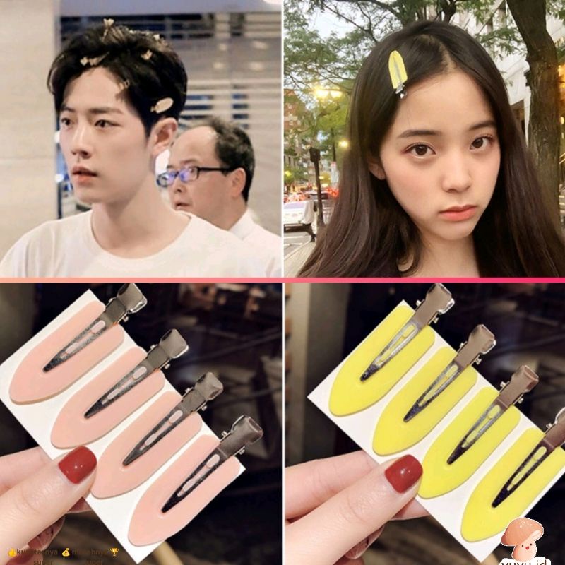 Jual 4 Pcs/Set Mulus Fashion warna solid dan Wide Resin Transparent ...