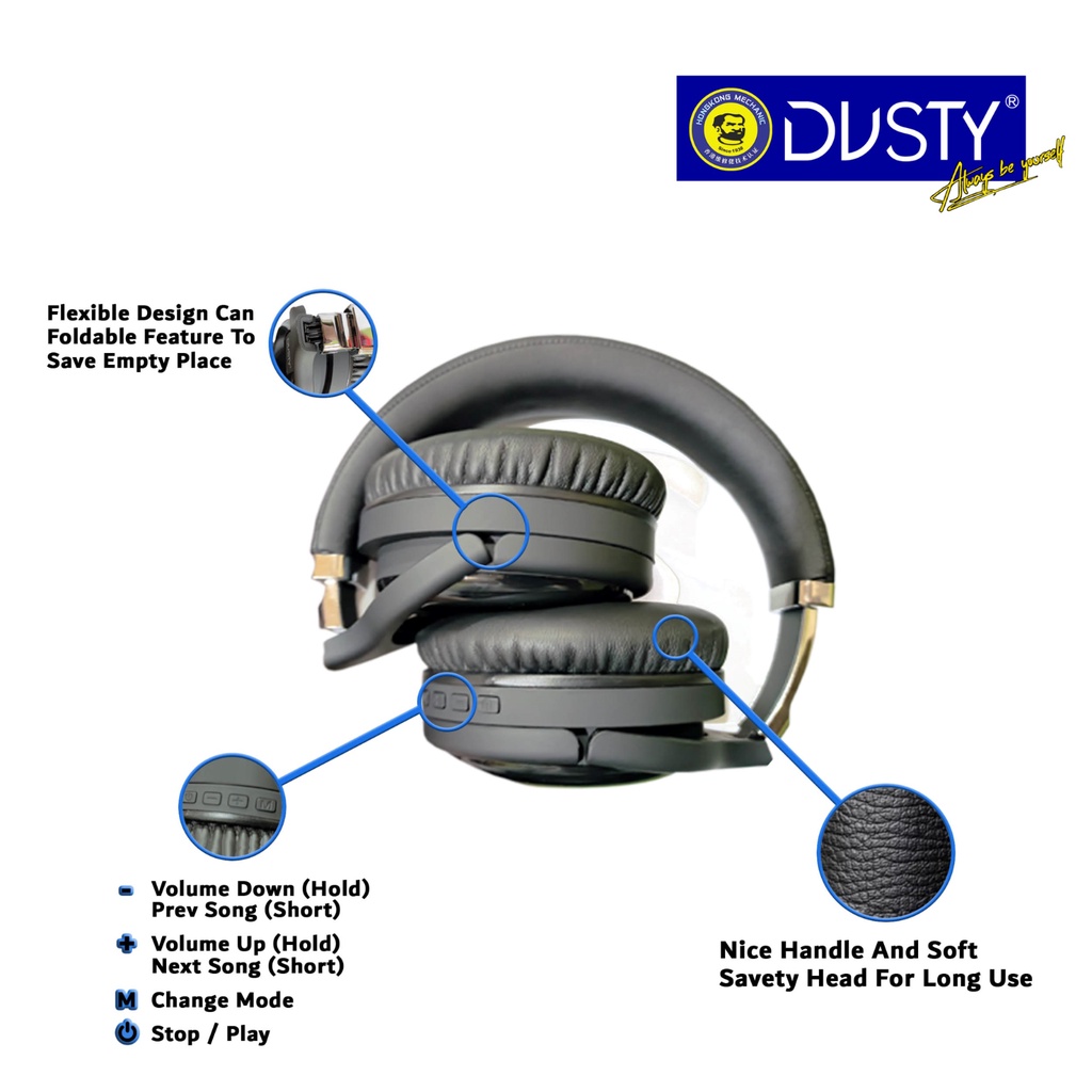Jual MECHANIC Dusty Ly-903 Bluetooth Earphone - Headset Bluetooth ...