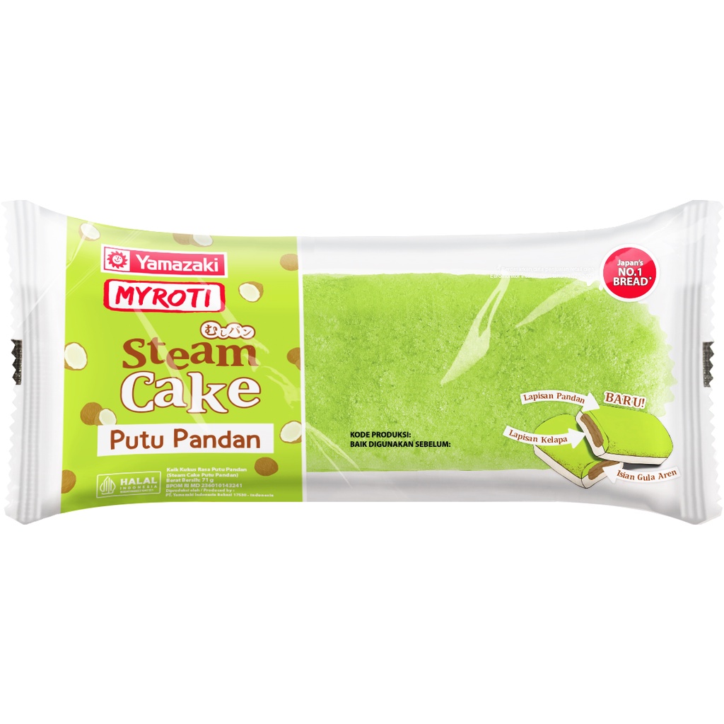 Jual YAMAZAKI MYROTI Steam Cake Putu Pandan (Kue Bolu Kukus Rasa Putu ...
