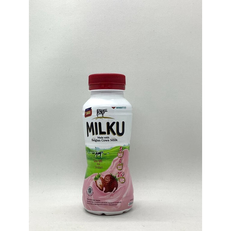 Jual MINUMAN SUSU KEMASAN BOTOL MILKU 200 ML ALL VARIANT | Shopee Indonesia