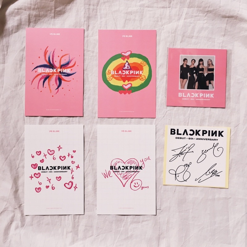 Jual RARE OFFICIAL 100% BLACKPINK 6 YEARS ANNIVERSARY ANNIV POSTCARD ...