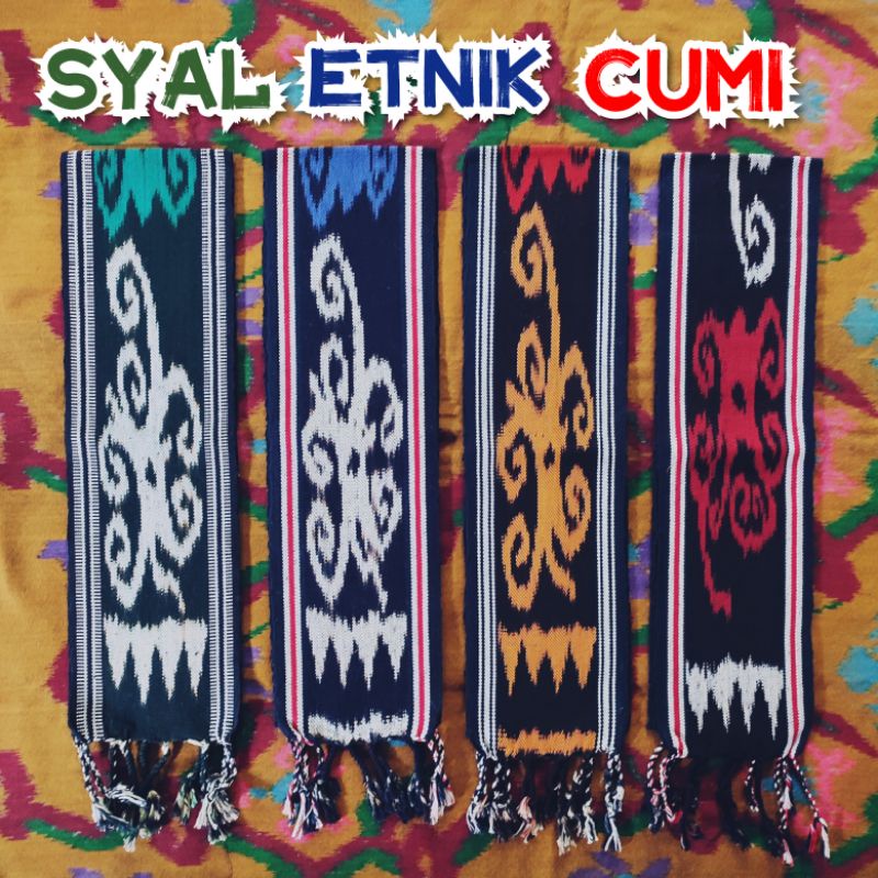 Jual Syal Etnik Dayak Kalimantan, Syal Tenun, kain tenun | Shopee Indonesia