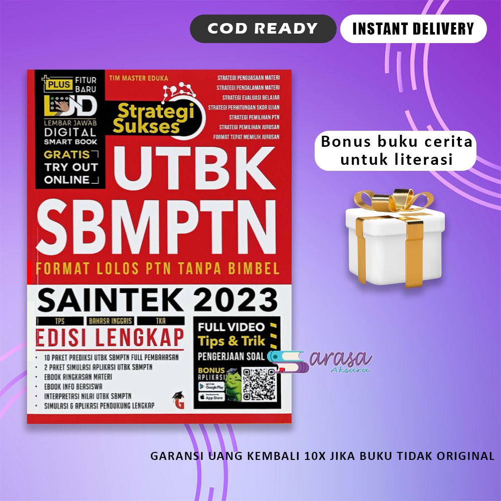 Jual Buku Tes Utbk Sbmptn Strategi Sukses Utbk Sbmptn Saintek 2023
