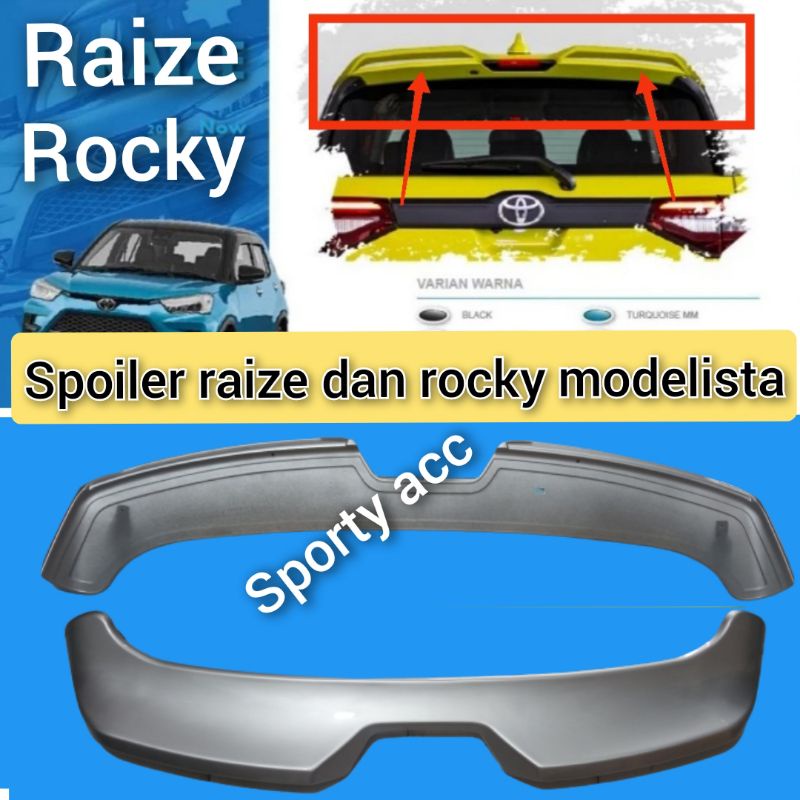 Jual spoiler raize dan rocky modelista | Shopee Indonesia