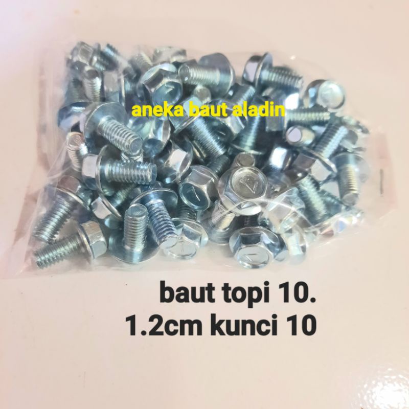 Jual baut topi 10. 1.2cm isi 50biji | Shopee Indonesia