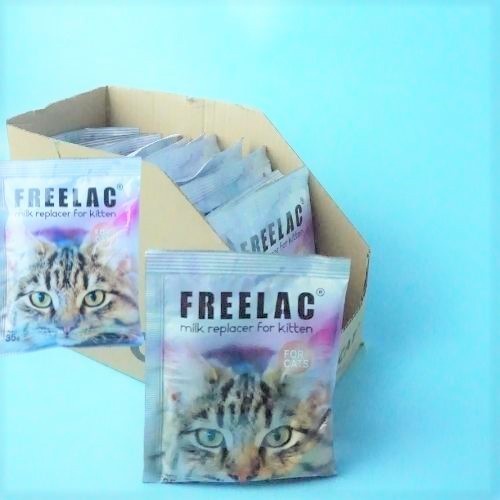 Jual SUSU anak Kucing anti alergi FREELAC Cat MILK 35 GR 1 BOX dus ISI ...