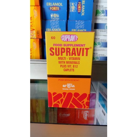 Jual Supravit Multivitamin untuk tubuh original produk Erella | Shopee ...