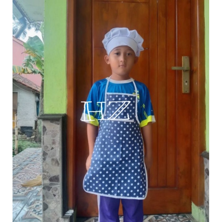 Jual TOPI KOKI ANAK ||CELEMEK MASAK ANAK||CELEMEK MASAK PELINDUNG ...