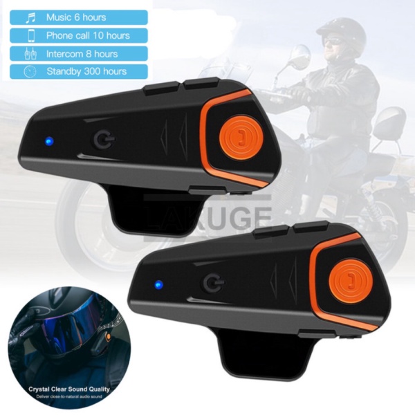 Jual Jual Intercom Motor Helm Headset Bluetooth Waterproof 1000 Meter ...