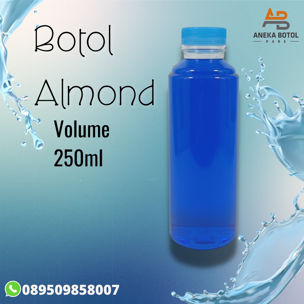 Jual Botol Plastik ALMOND 250 ml short neck | Botol Almond | Botol ...