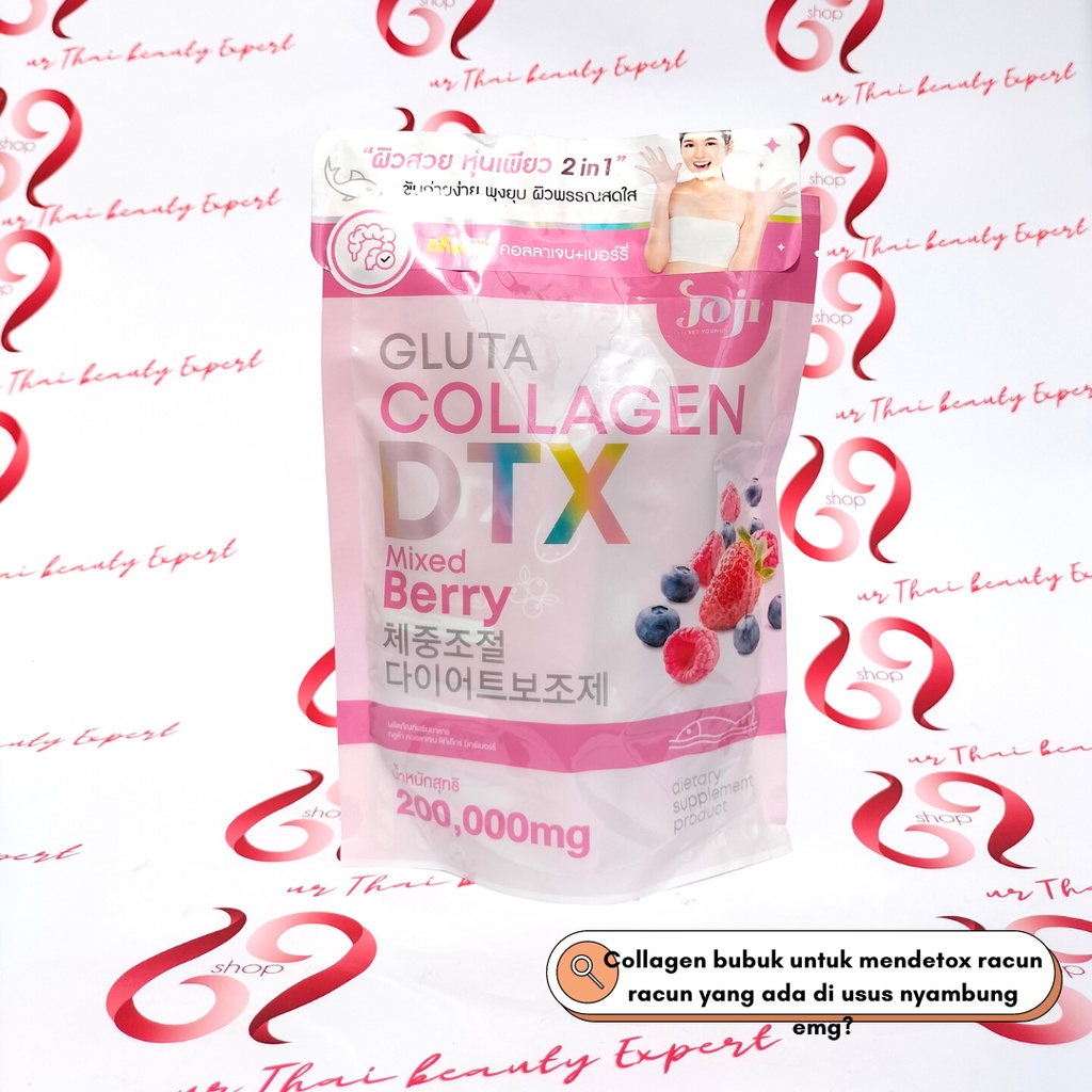 Jual JOJI GLUTHA COLLAGEN DTX MIXED BERRY THAILAND | Shopee Indonesia