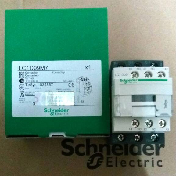 Jual Schneider LC1D09M7 Contactor Kontaktor TeSys 034887 220VAC 1NO+1NC ...
