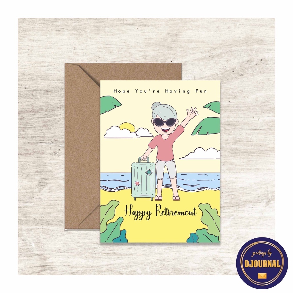 Jual Kartu Ucapan Pensiun - Happy Retirement Greeting Card - Paradise ...