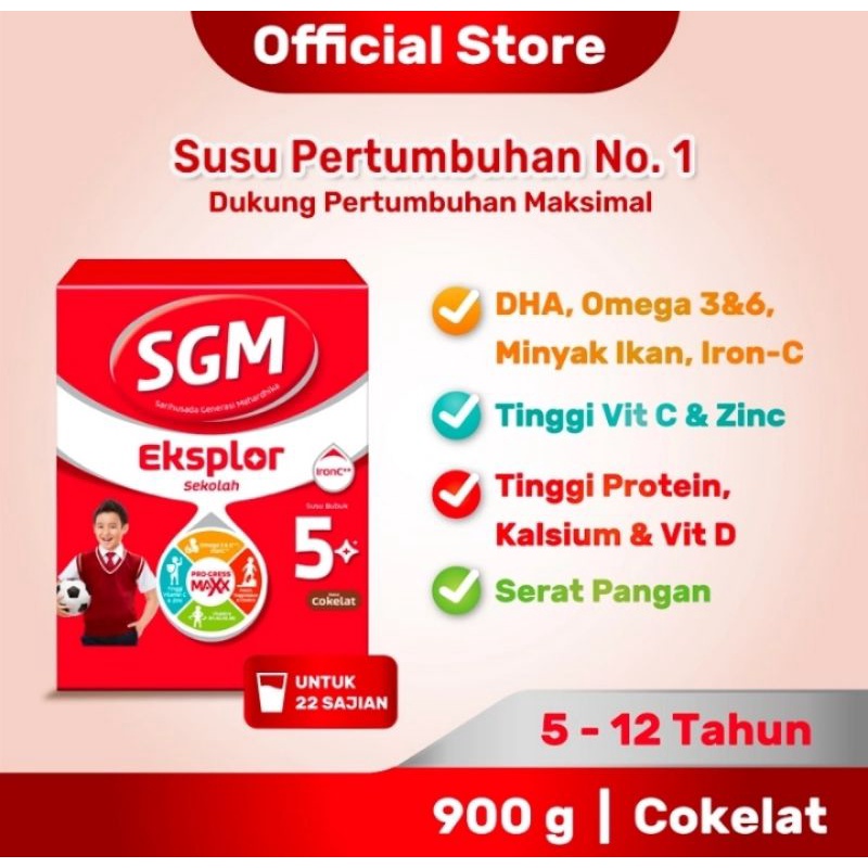 Jual SGM Eksplor Aktif Pro-Gress Maxx 1 plus Madu 900 gr / 1 plus Vanila 900 gr Susu SGM 3 plus ...