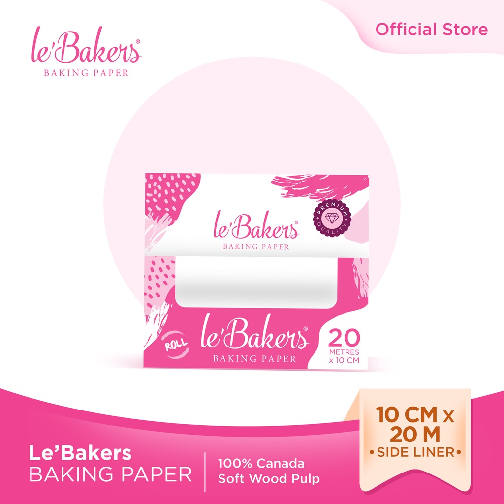 Jual Le'Bakers Baking Paper Side Liner 10CM x 20M | Shopee Indonesia