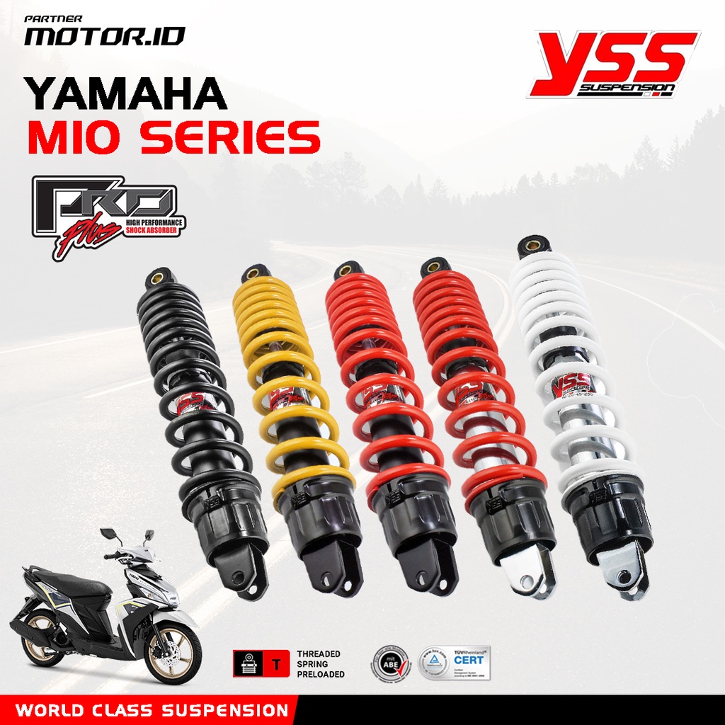 Jual SHOCKBREAKER YSS NEW PRO PLUS SHOCK BELAKANG YAMAHA MIO FINO HONDA BEAT SCOOPY VARIO 110 ...
