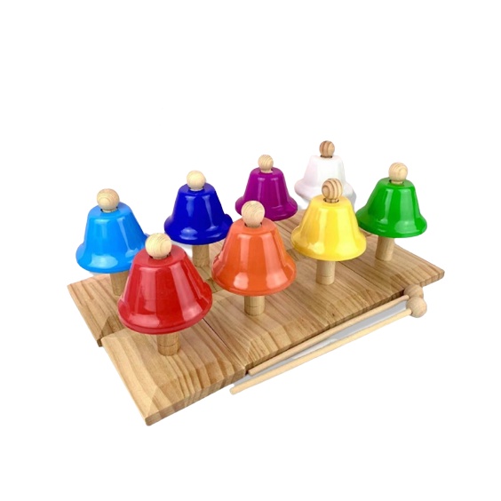 Jual Diatonic Bell with Based - Musical Bell Sets of 8 Colors - Ready ...