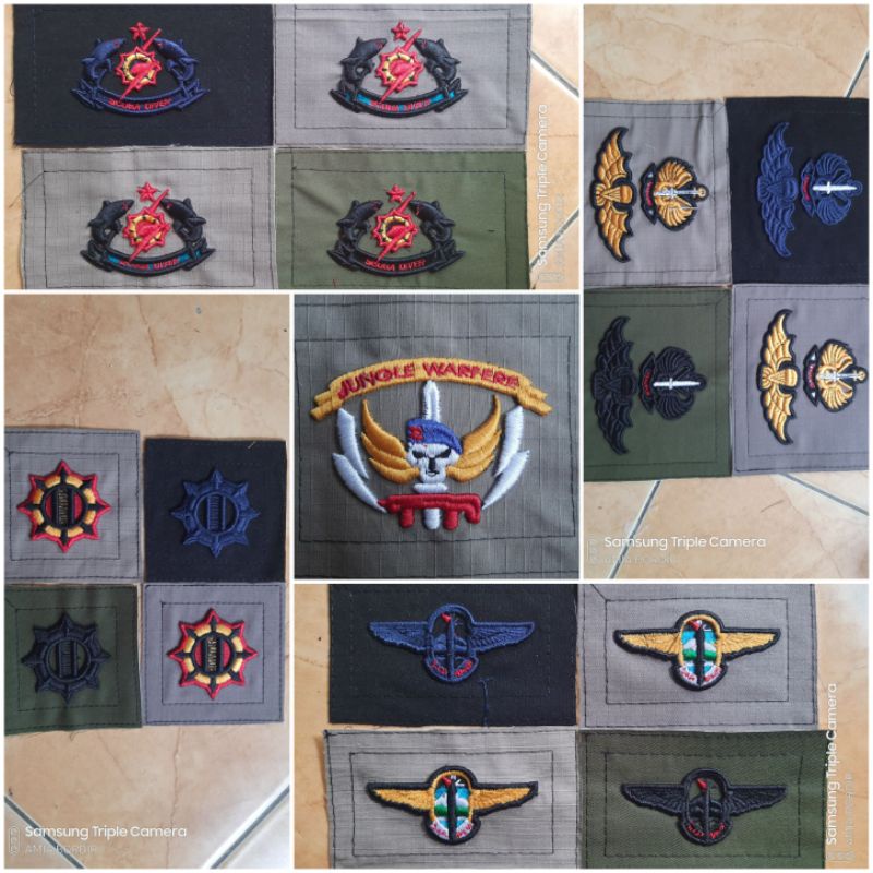 Jual WING PELOPOR TERJUN PAYUNG / SAR / SCUBA / RODA BRIMOB / JUNGLE ...