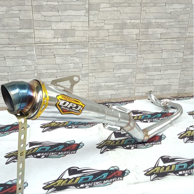 Jual knalpot racing matic DPJ Blue beat mio vario xride scoopy soul gt ...
