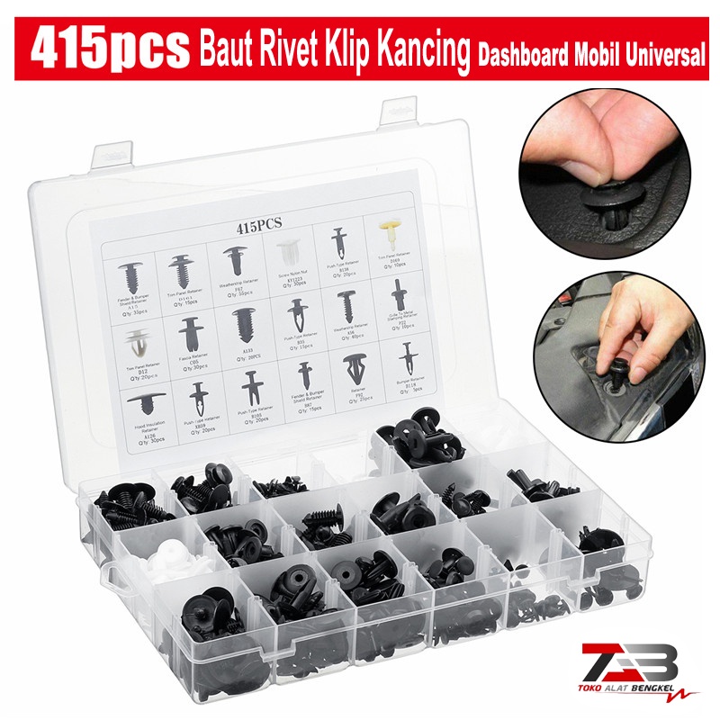 Jual Baut Rivet Klip Kancing Dashboard Mobil Universal 1Box | Shopee ...