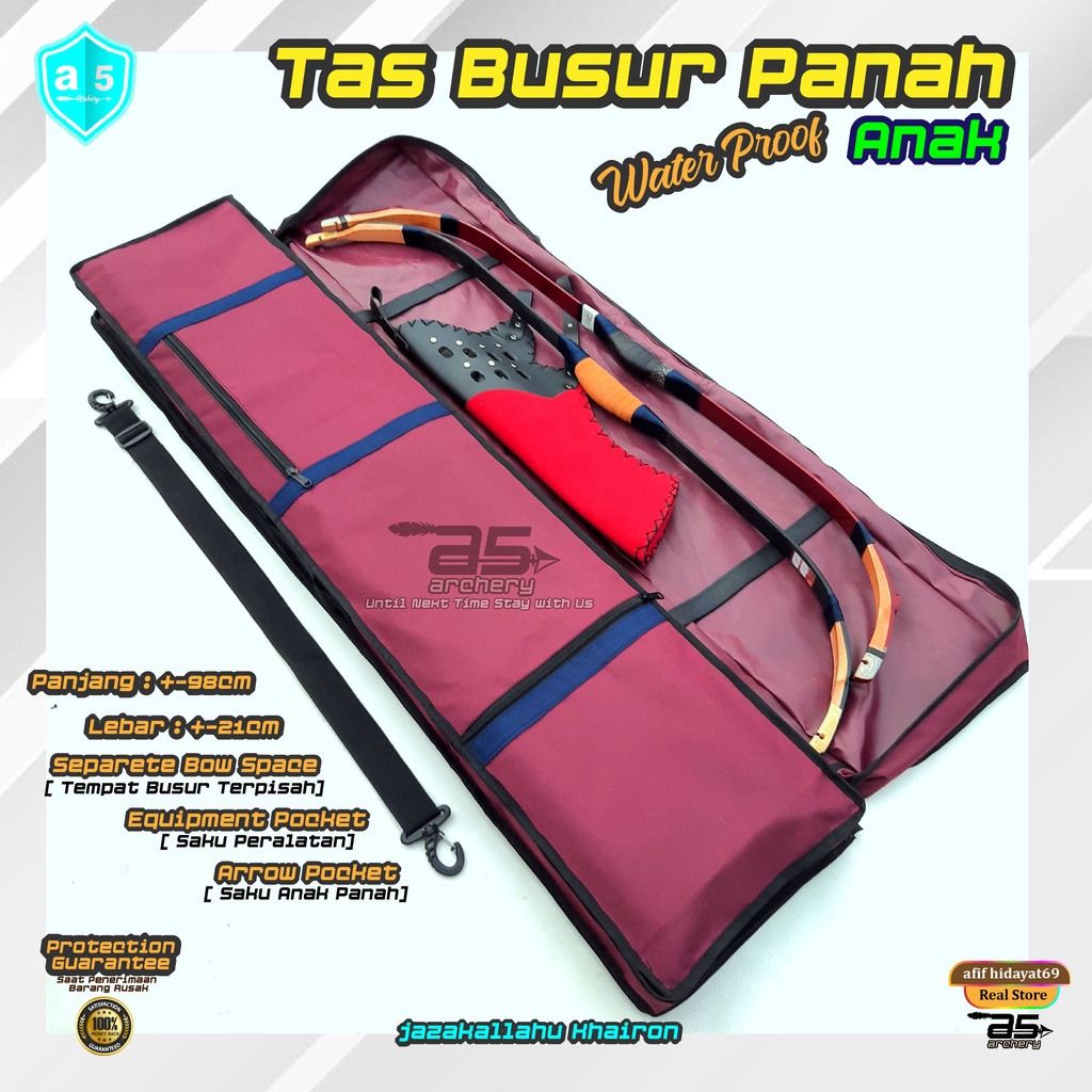 Jual Tas Busur Panah Water Proof Ukuran Anak 98cm x 21cm Olah Raga ...
