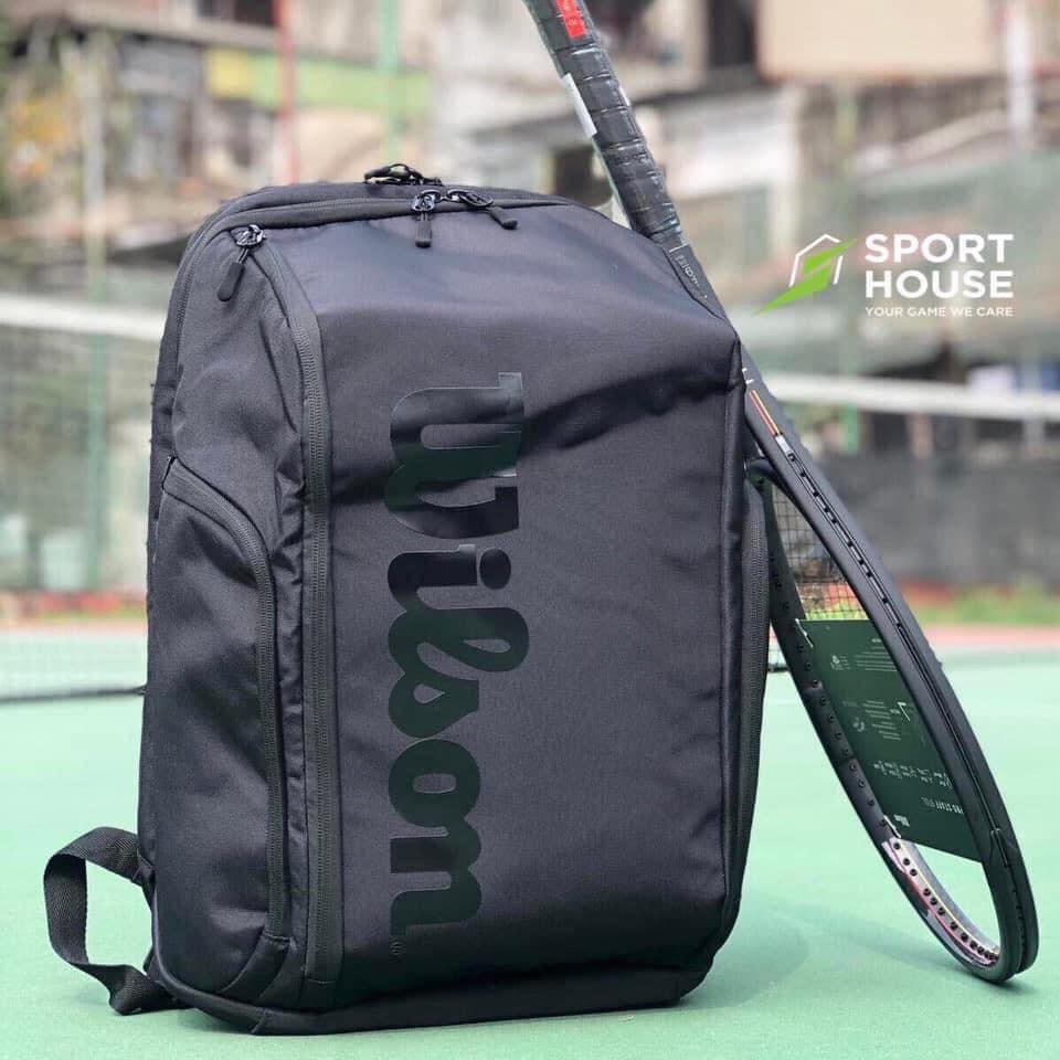 Jual Raket Tenis Wilson Super Tour Black Pro Staff Backpack Black ...