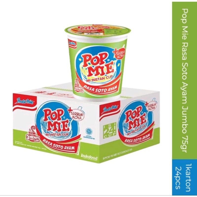 Jual Pop Mie Jumbo 75gr 1 dus 24 pcs | Shopee Indonesia