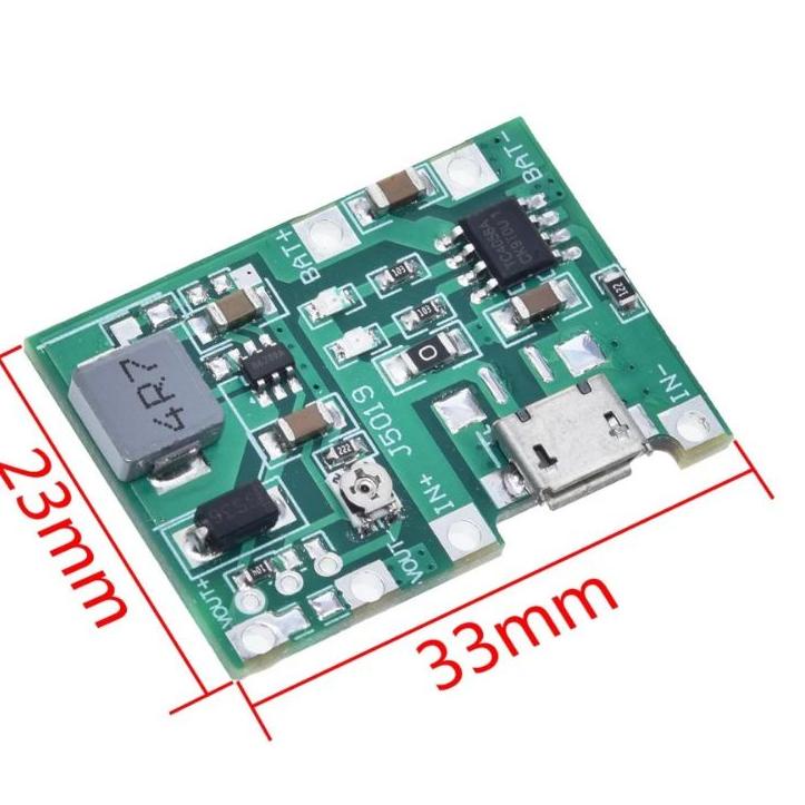 Jual kodee3E8q--Module mini UPS TP4056 Charging Controller + Step Up ...