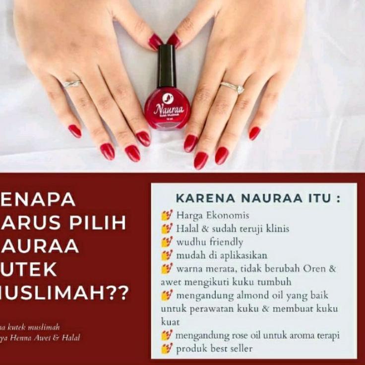 Jual GROSIR ( STOKIS ) Tuffah | Tuffah nail henna | Nauraa kutek muslimah | Kutek kuku | Awet ...