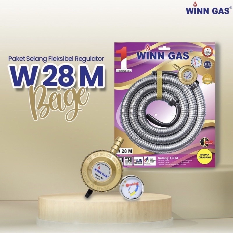 Jual Set Paket Selang Gas + Regulator Winn Gas W 28 M 28M | Shopee ...