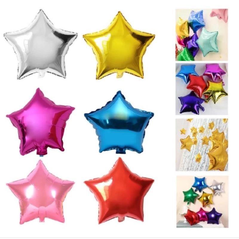 Jual Balon Foil Bintang 18inch / Balin Foil Star | Shopee Indonesia