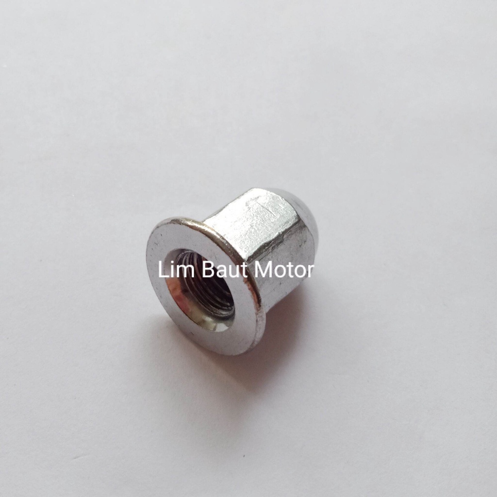 Jual Lim Baut Motor mur head mur topi tinggi 12 / 8mm croom ( 5 biji ...