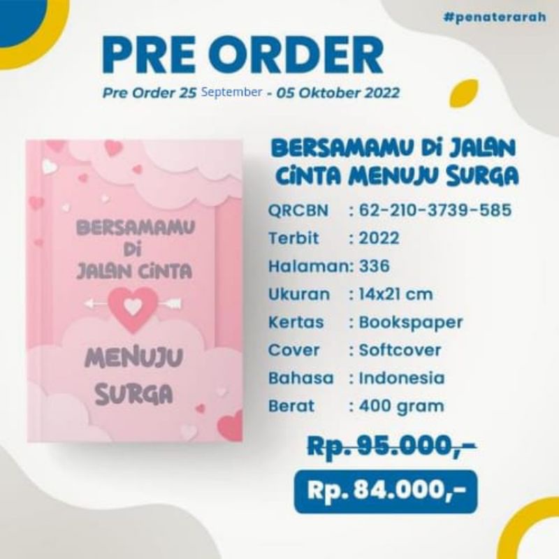 Jual BUKU BERSAMAMU DIJALAN CINTA MENUJU SURGA | Shopee Indonesia